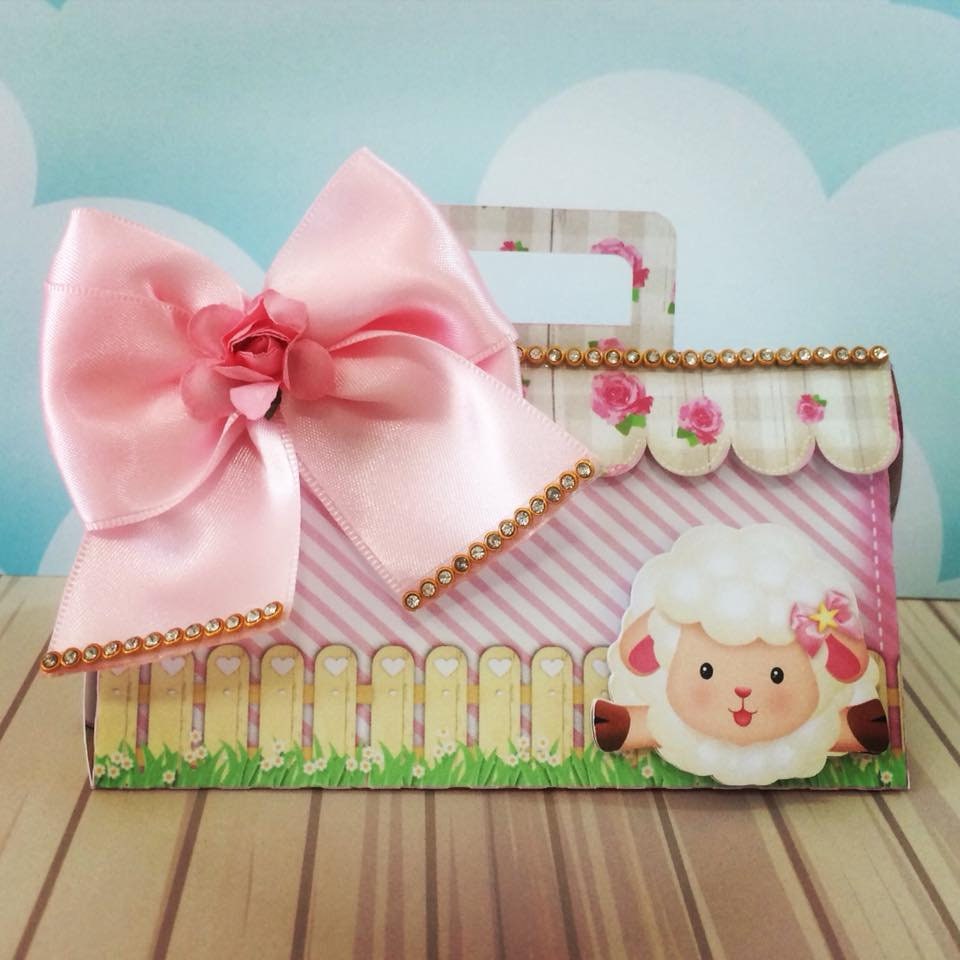 Pink Sheep Favor Boxes Lamb Favor Box Sheep Party Favors | Etsy