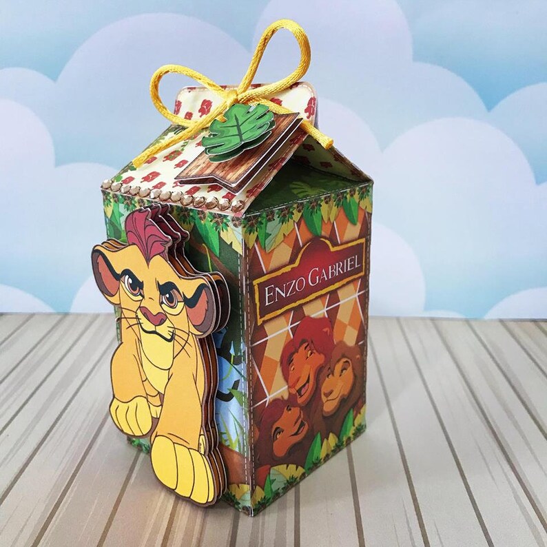 Lion King Party Favors Boxes Personalized Birthday - Etsy