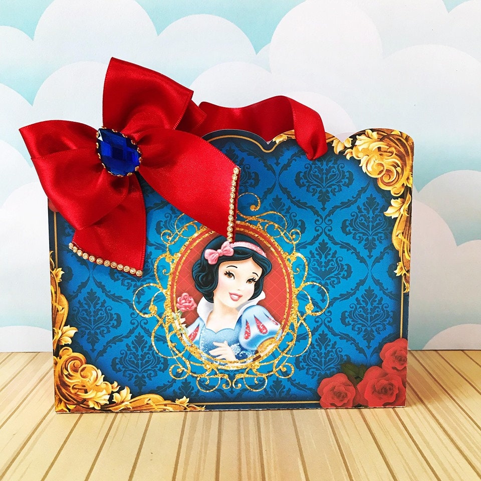 Snow White Party Favors Boxes Personalized, Snow White the Seven Dwarfs ...