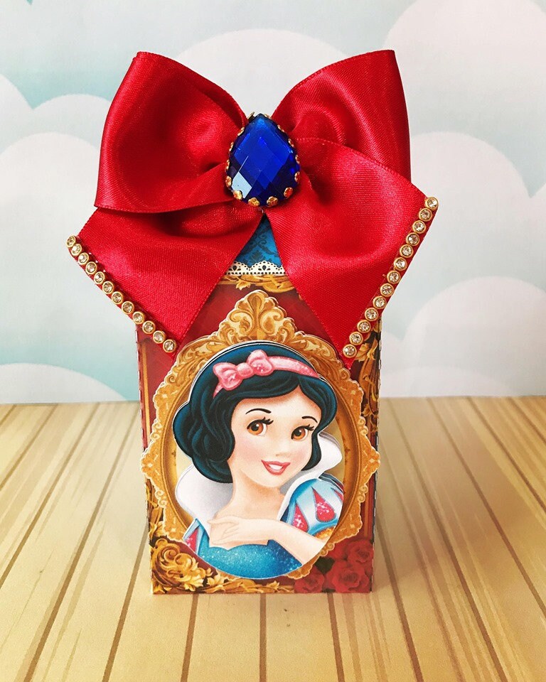 Snow White Party Favors Boxes Personalized Snow White the | Etsy