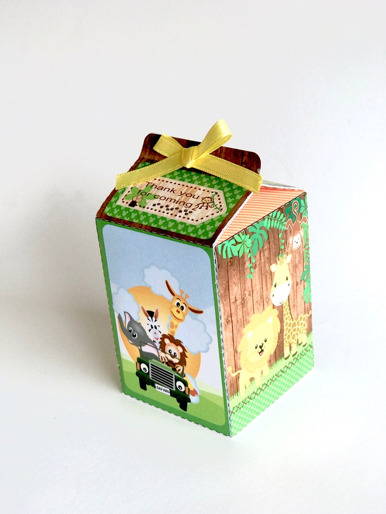 Safari Party Favor Box Safari Bags Safari Party Supplies | Etsy
