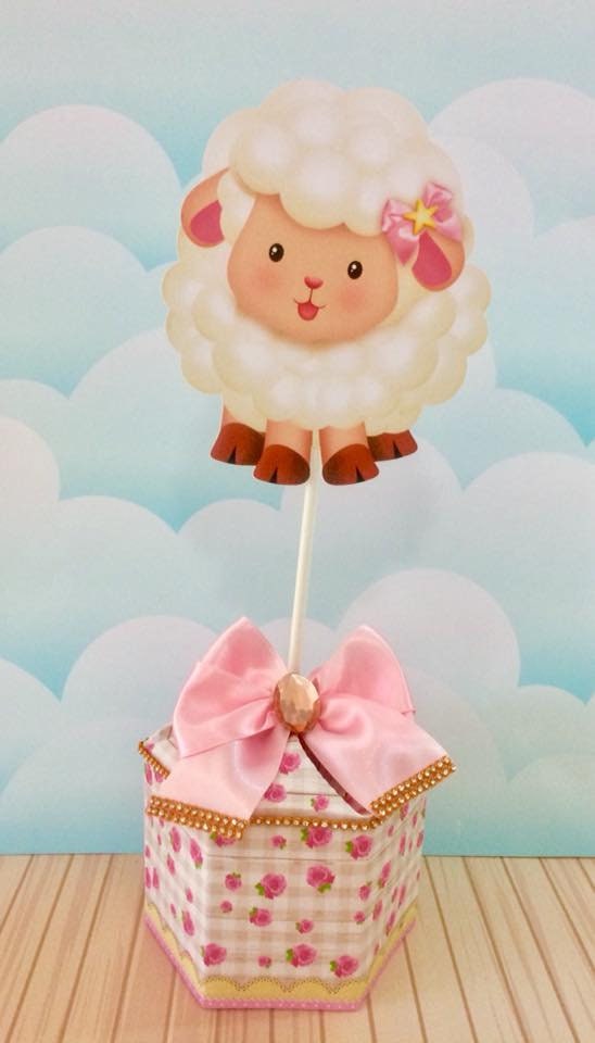 Pink Sheep Favor Boxes Lamb Favor Box Sheep Party Favors | Etsy