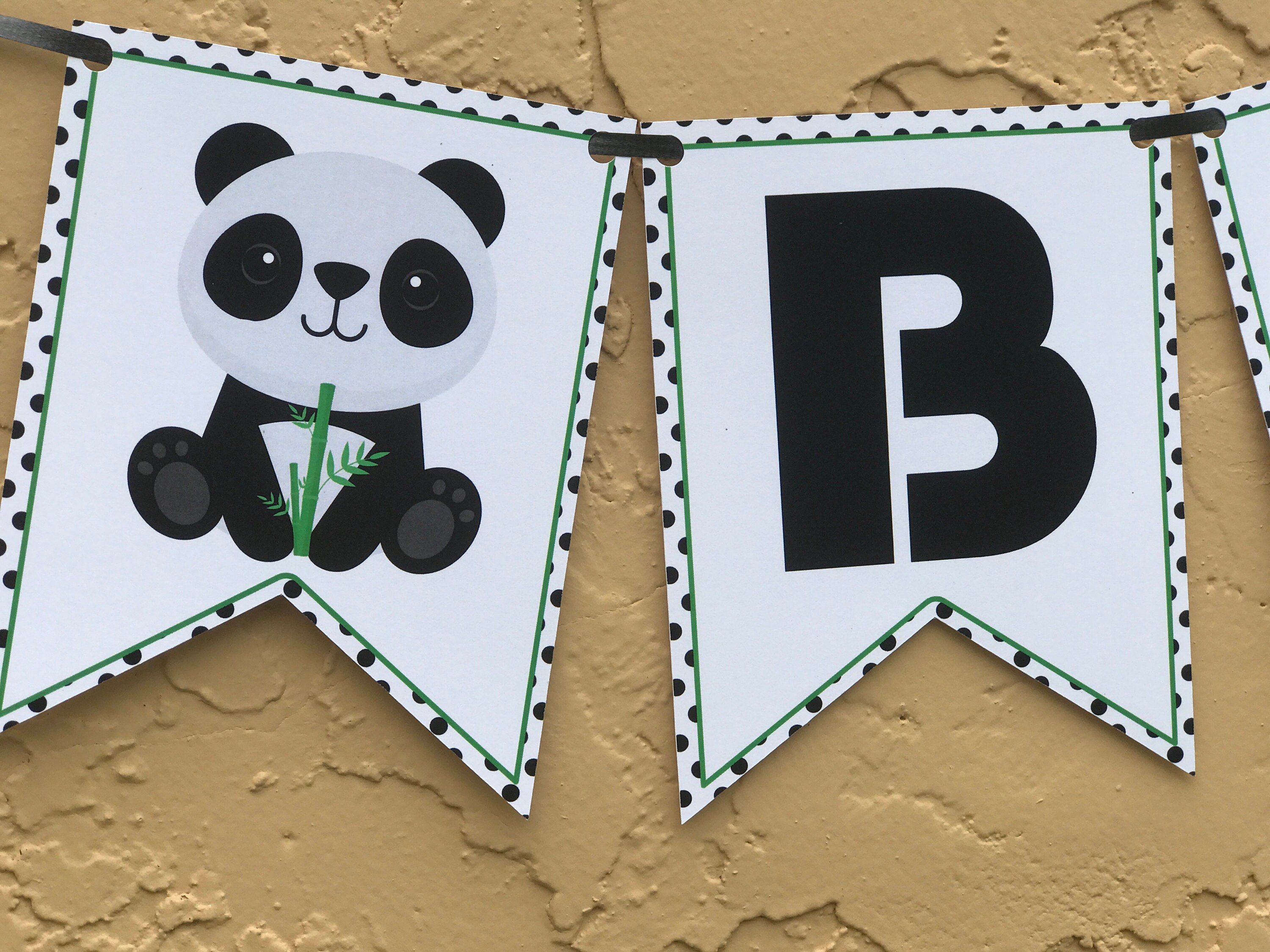 Panda Boy Banner | Panda Birthday Party | Panda It's a Boy | Panda ...