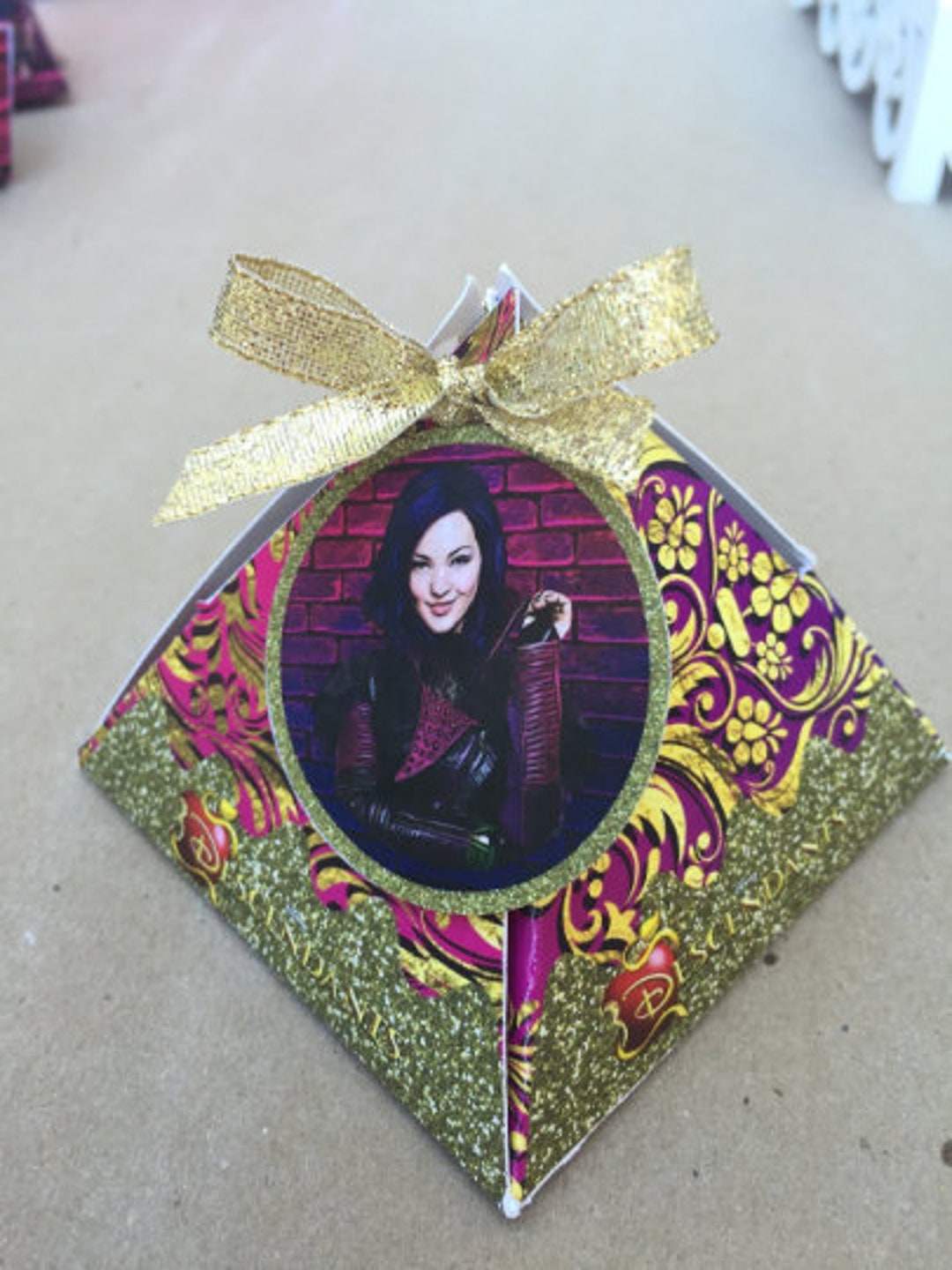 Disney Descendants Favor Box | Descendants Party Supplies | Mal Favor ...