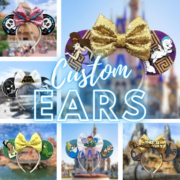Custom Mickey Ears - Etsy