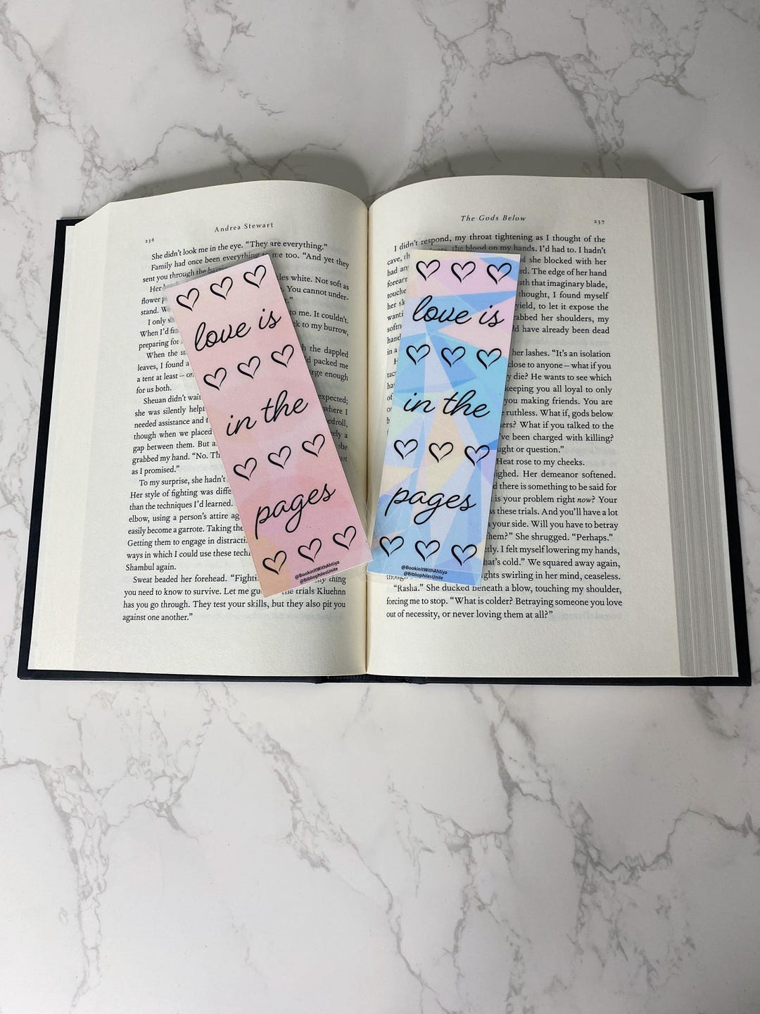 Love is in the Pages Bookmarks - Single or Set of 2 | Romance Bookmarks ...