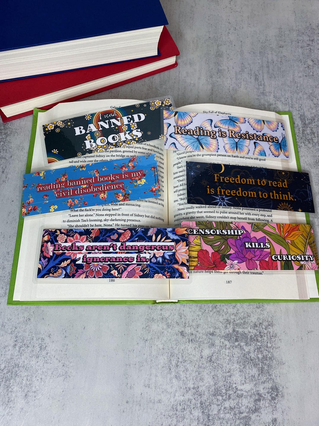 Banned Books Bookmark Set – Choose 3 or Full Set of 6 | Anti-censorship ...