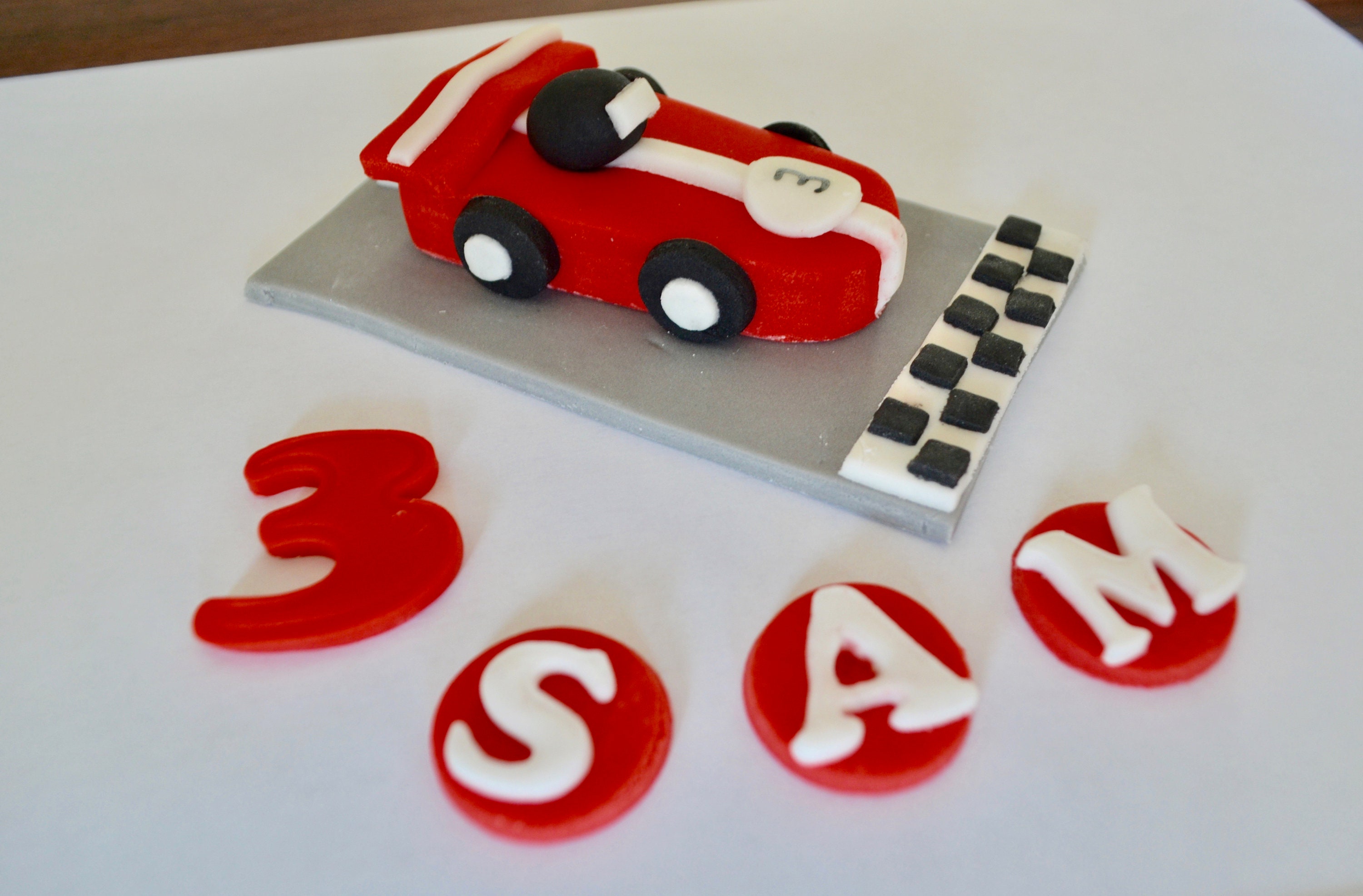 Racing Car Formula 1 F1 Grand Prix Edible Car Cake Topper Handmade ...