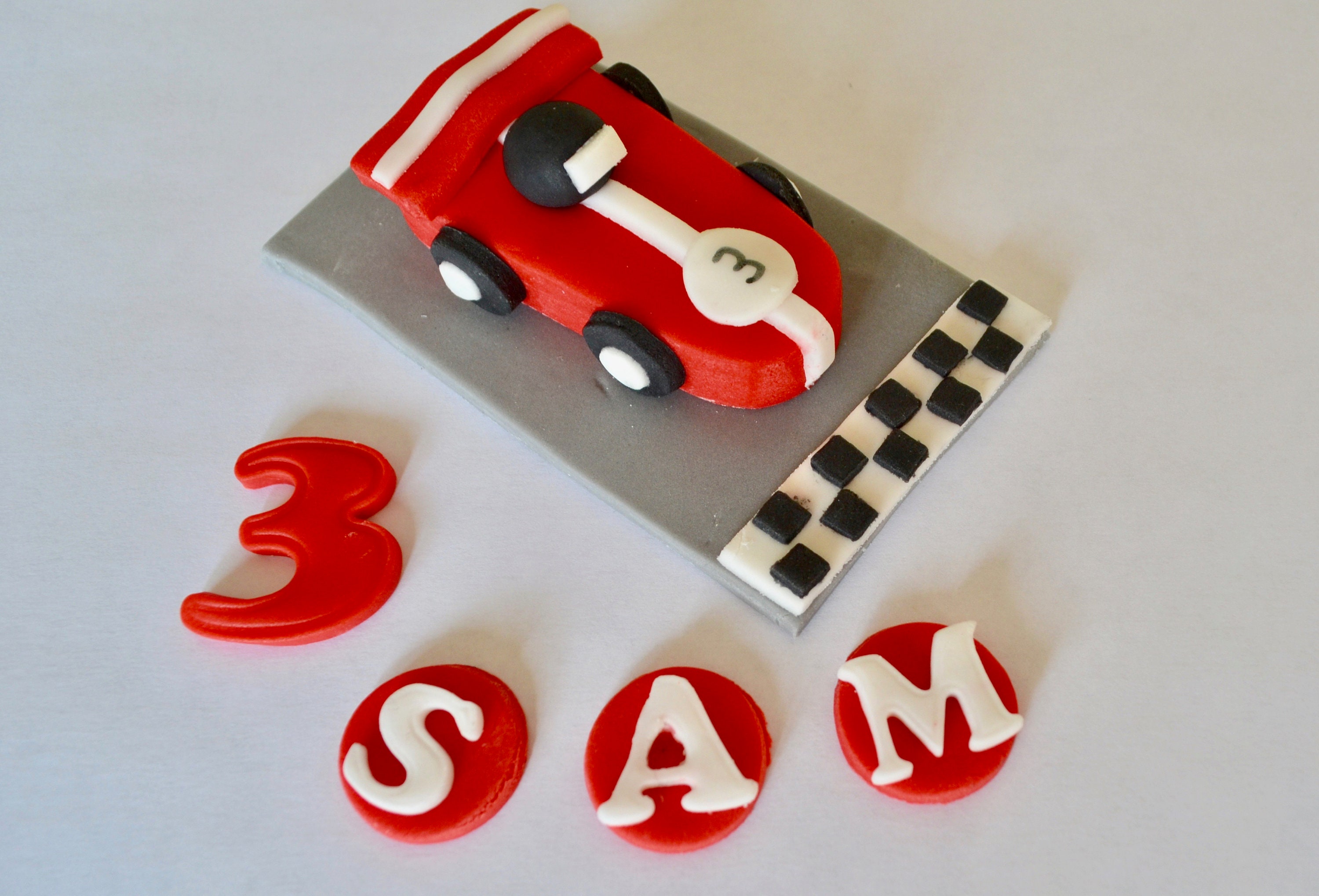 Racing Car Formula 1 F1 Grand Prix Edible Car Cake Topper Handmade ...