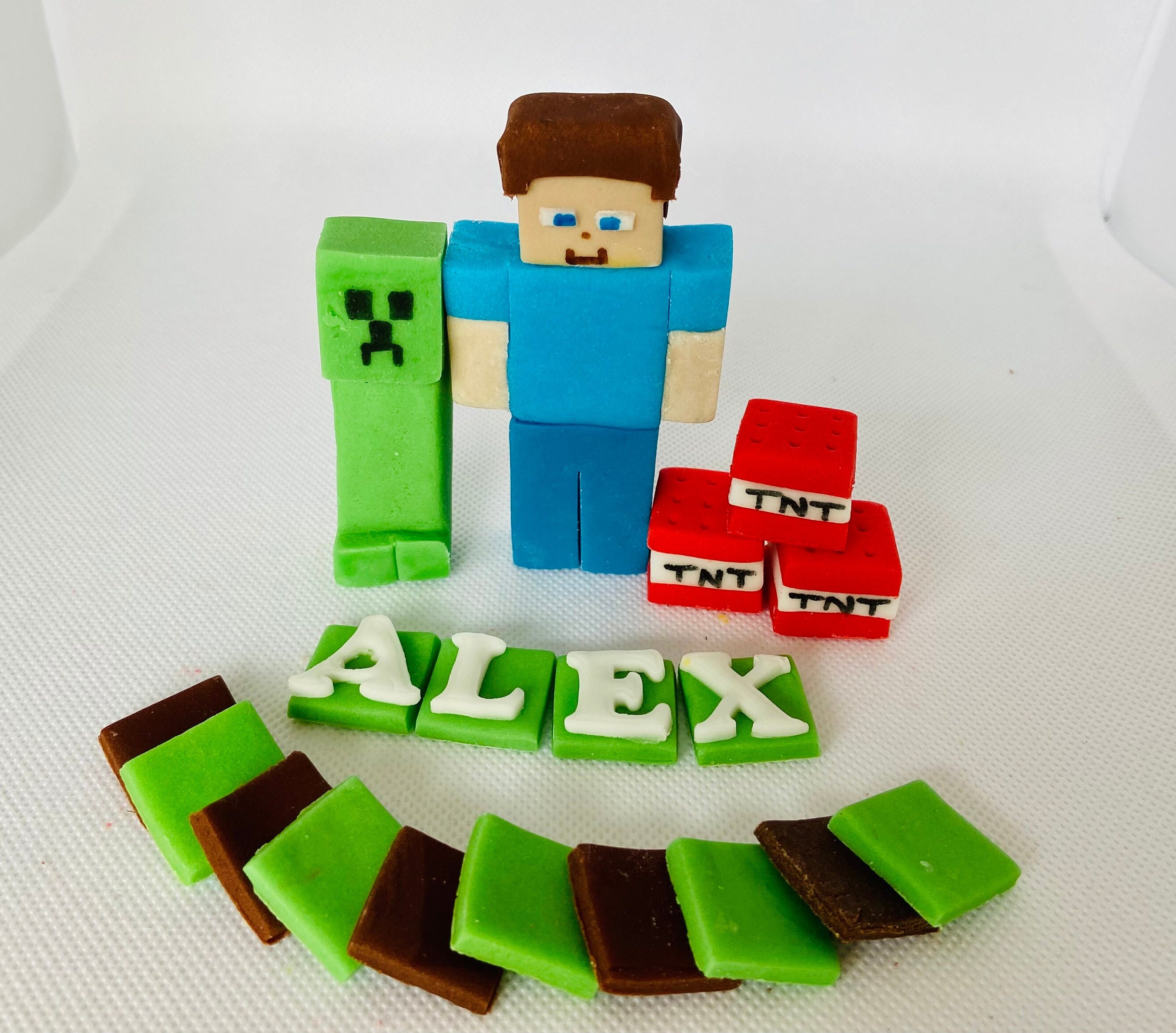 Minecraft Edible Cake Toppers