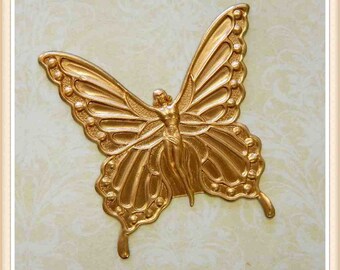 Fairy butterfly art | Etsy