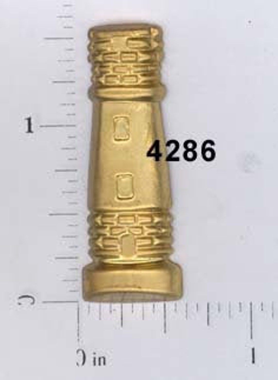 CLOSEOUT 24 Pcs Raw Brass Rook Tower Chess Piece Stamping Finding ...