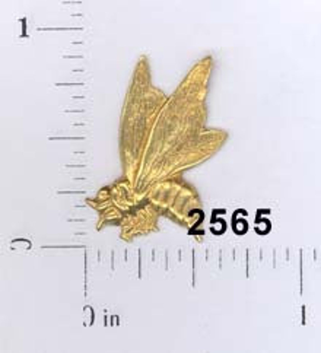 6 Pieces Raw Brass Bee Bug Stamping Finding, Embellishment small 2565 ...