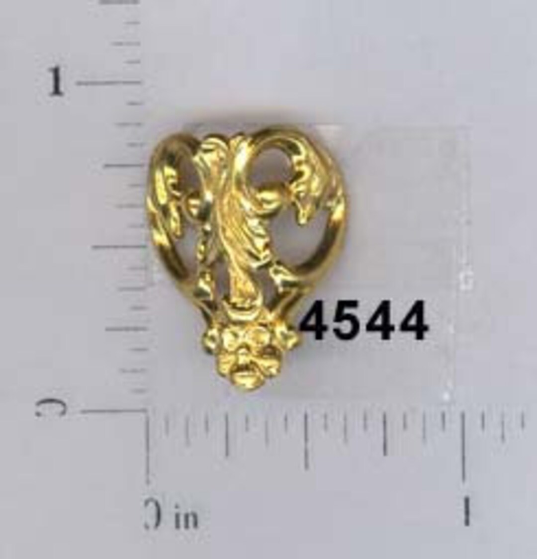 2 Pcs Raw Brass Corner, Box Corner, Box Leg, Stampings, Findings ...