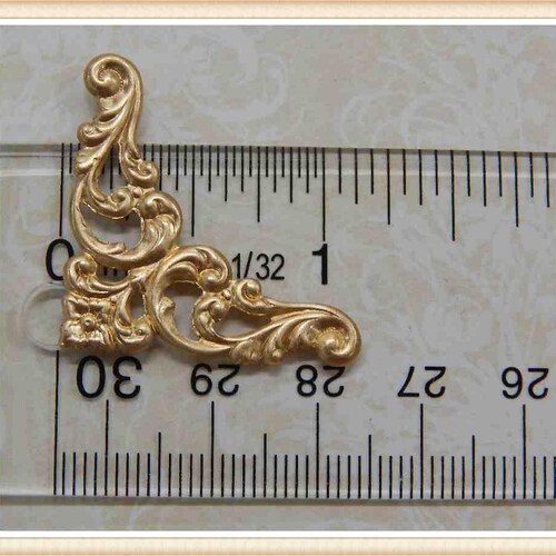 4pcs 40mmx40mm Color Antique Brass Metal Decorative Corner | Etsy