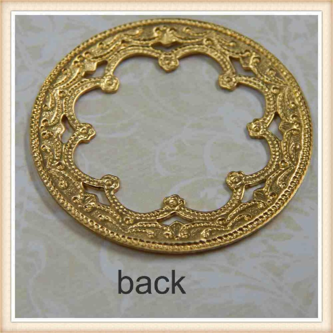 12 Pieces Raw Brass Filigree Findings Stampings Charms - Etsy