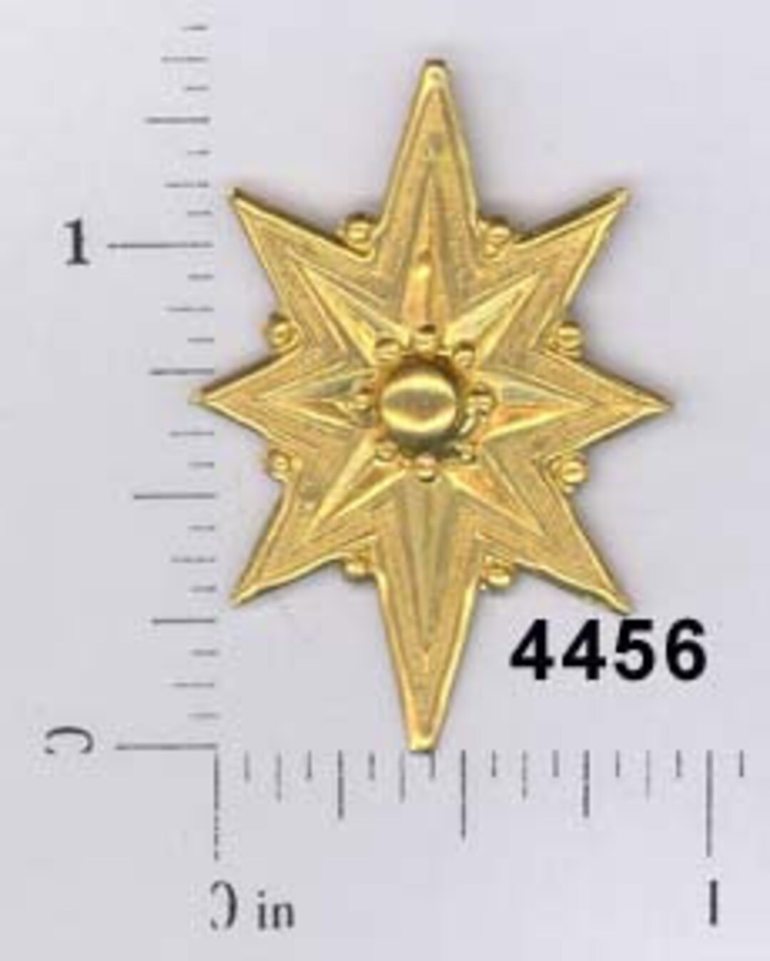 6 Pcs Raw Brass Star Starburst Celestial Charm Stamping Finding ...