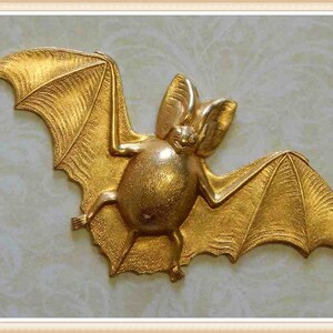 1 Pc Raw Brass Bat Stamping Finding Embellishment 6011 - Etsy