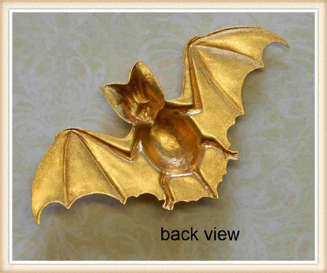 1 Pc Raw Brass Bat Stamping Finding Embellishment 6011 - Etsy