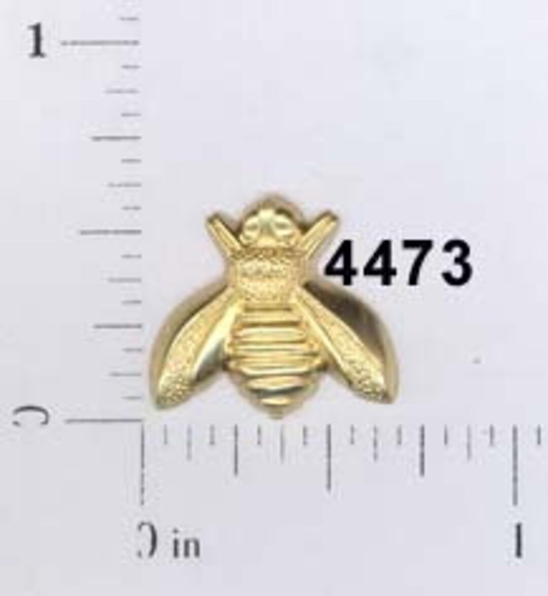 12 Pieces Raw Brass Bee Bug Stamping Finding Embellishment - Etsy