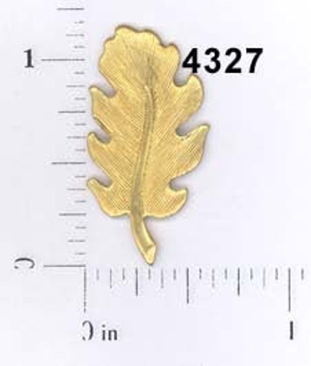 6 Pieces Raw Brass Oak Leaf Vintage Embellishment Ornament 4327 - Etsy