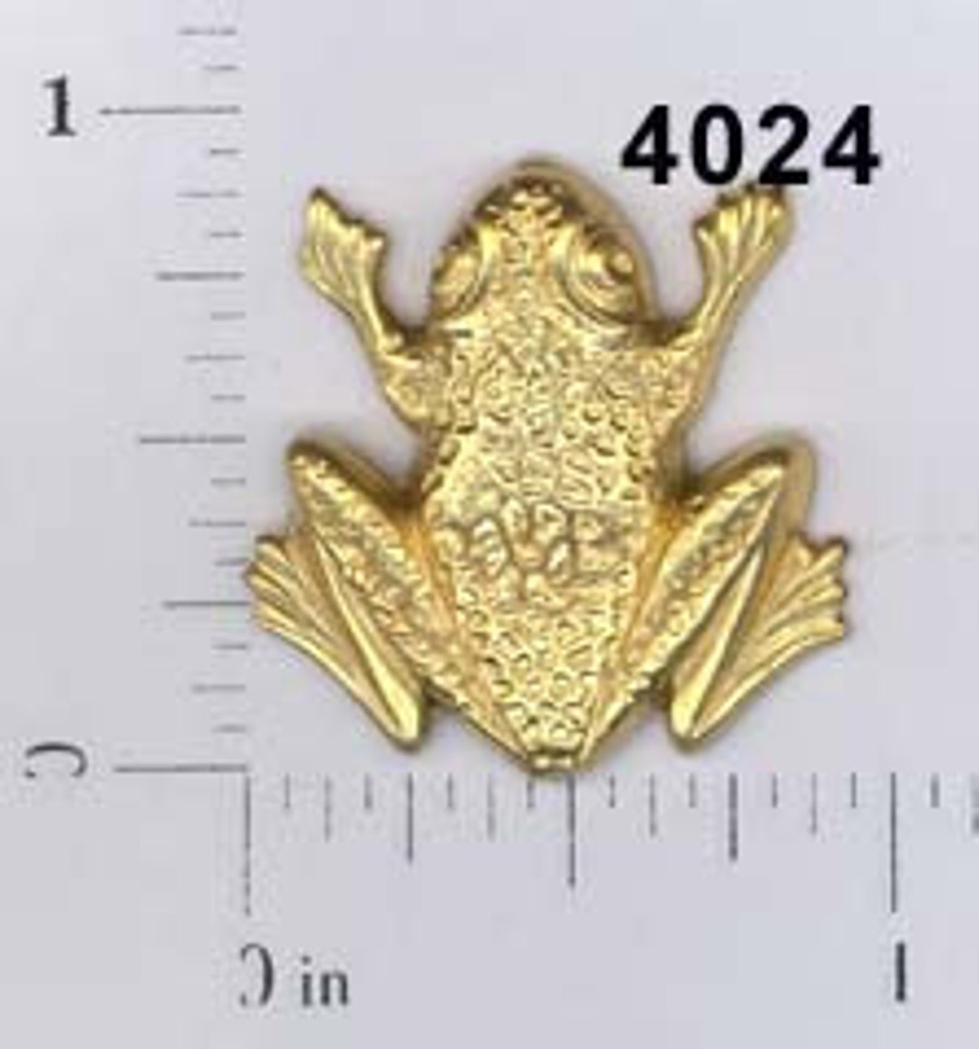 12 Pc Brass Raw Brass Frog Toad Stamping Finding Vintage Embellishment ...