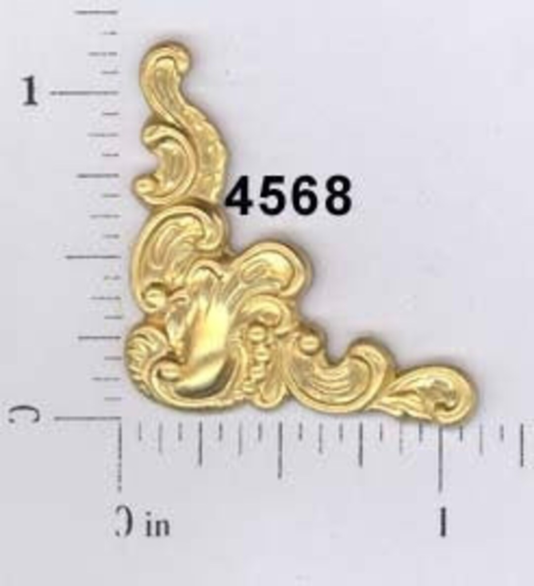 12 Pcs Raw Brass Corner, Stampings, Findings, Embellishments 4568 - Etsy