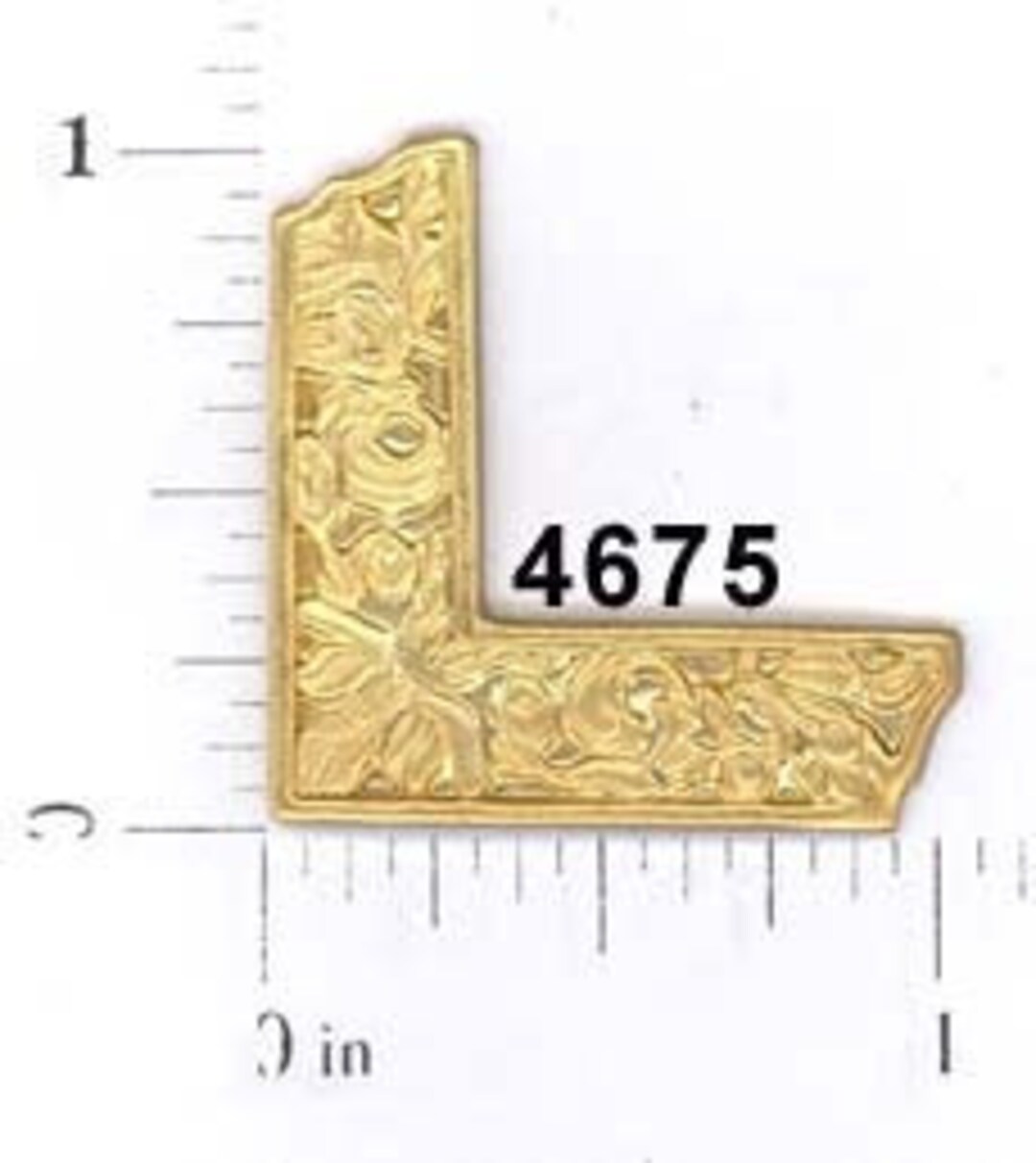 50 Pcs Raw Brass Corner, Stampings, Findings, Embellishments 4675 - Etsy