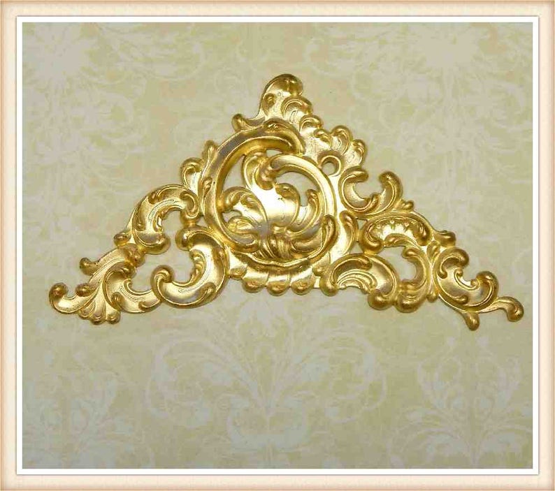1 Piece Raw Brass Filigree Corner Stampings Embellishments - Etsy