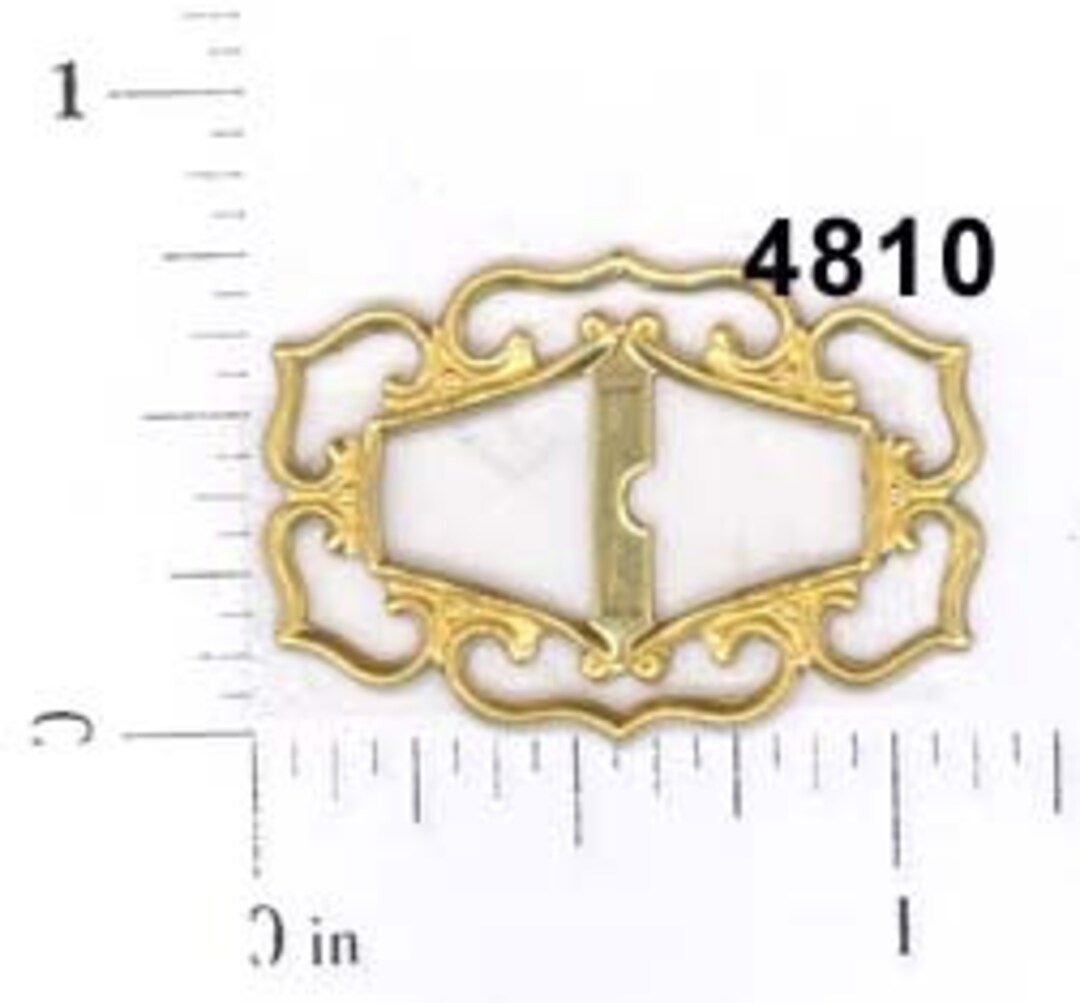 60 Pieces Fancy Oval Slide Buckle Raw Brass Vintage 4810 - Etsy