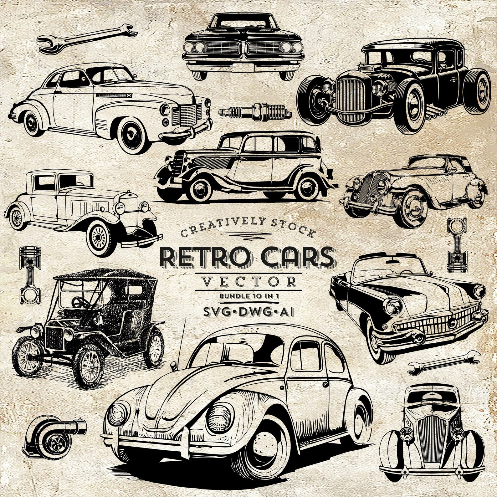 Retro Cars SVG, Classic Car Svg, Vintage Cars Svg, Retro Car Svg ...