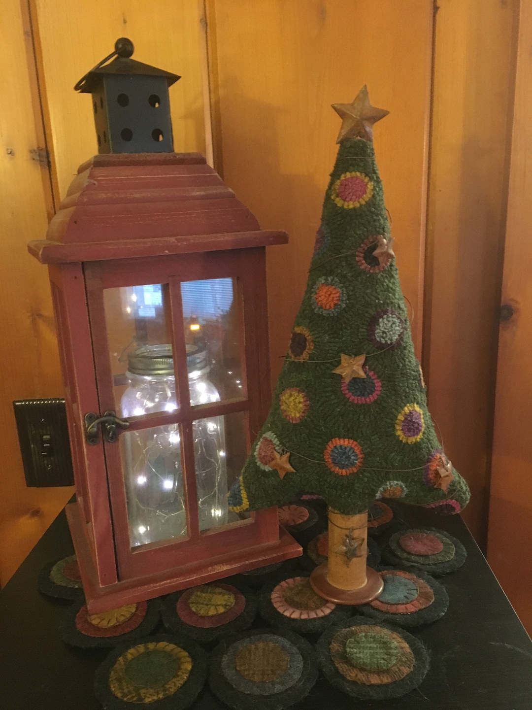 3-dimentional Hooked Penny Christmas Tree Rug Hooking Pattern. - Etsy