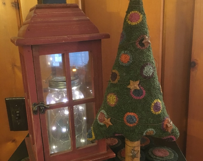 3-dimentional Hooked Penny Christmas Tree Rug Hooking Pattern. - Etsy