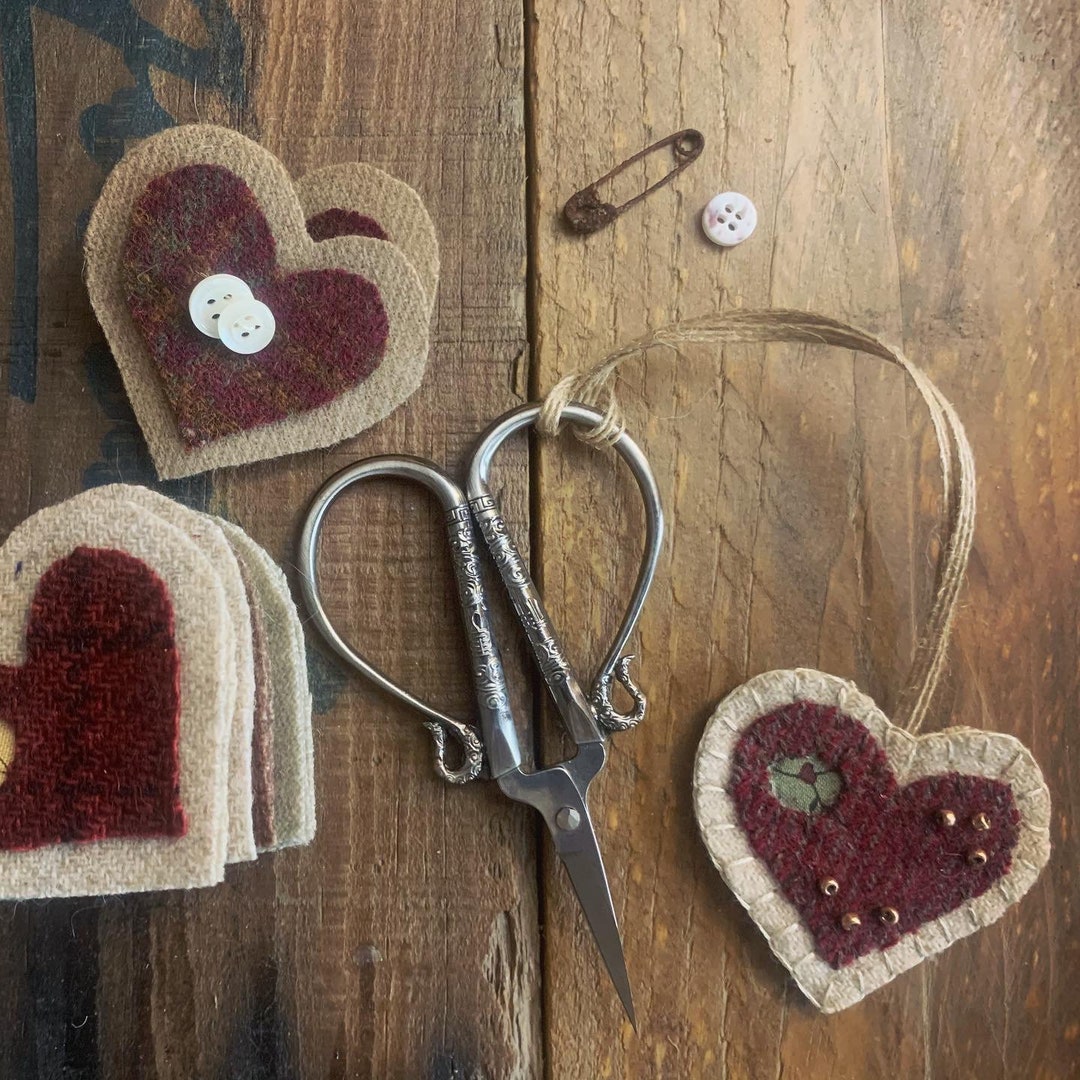 Kit: Wool Applique Scissor Charm / Ornament - Etsy