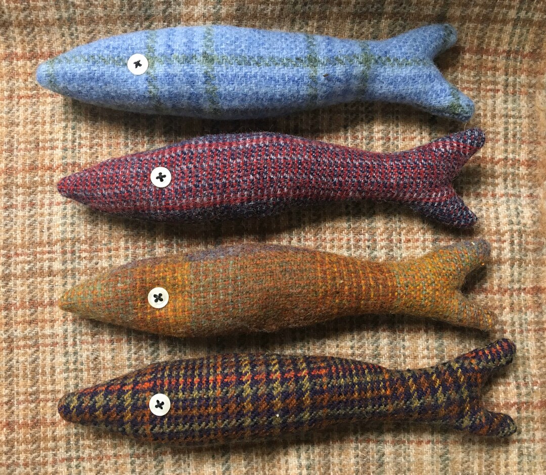 Wooly Catnip Fish Toy - Etsy