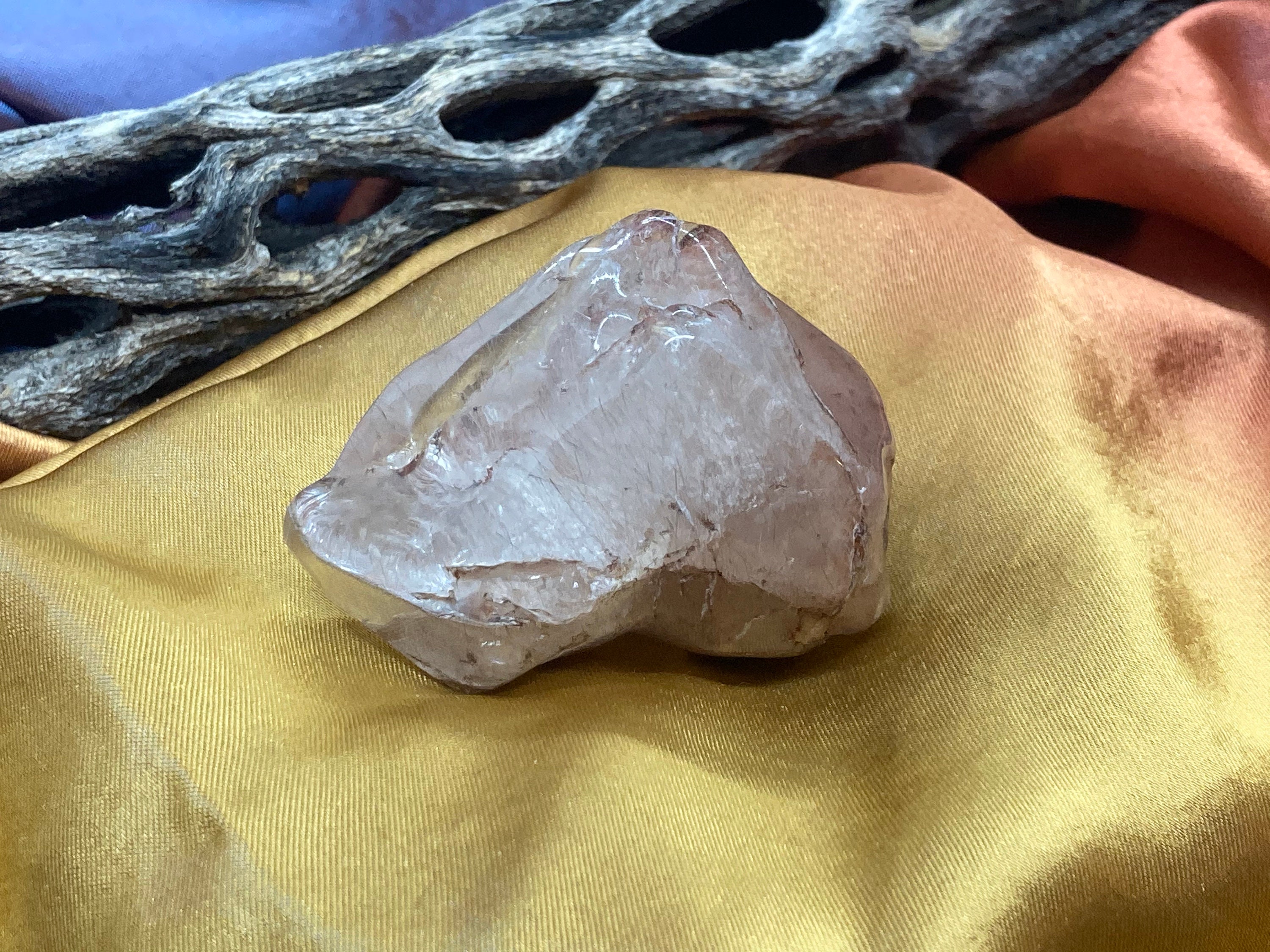Phantom Quartz / Unique, Tumbled Angel Phantom Quartz / Amphibole ...