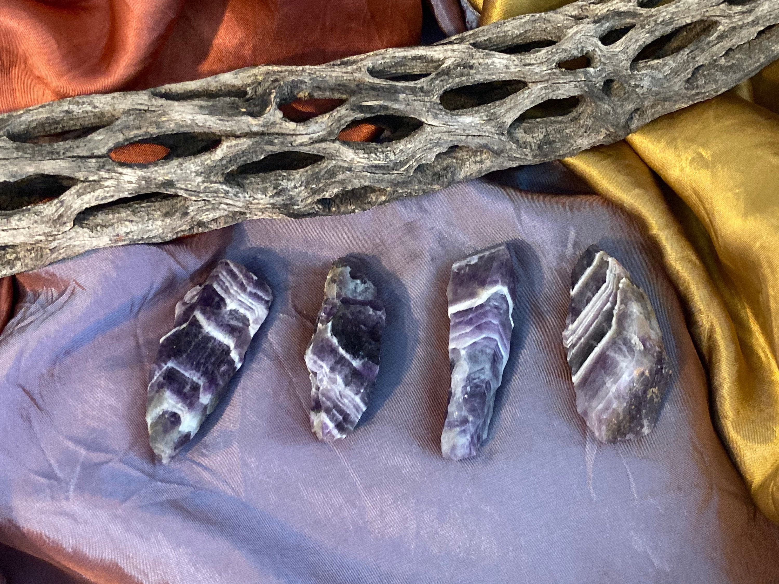 22g to 57g Chunks of Chevron Amethyst / Chevron Amethyst / Various ...