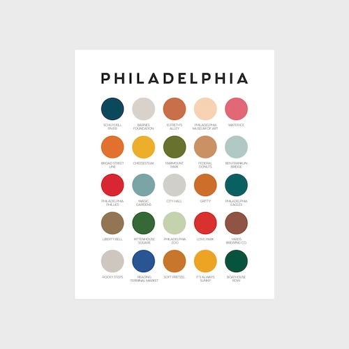 Minneapolis Color Palette Print - Etsy
