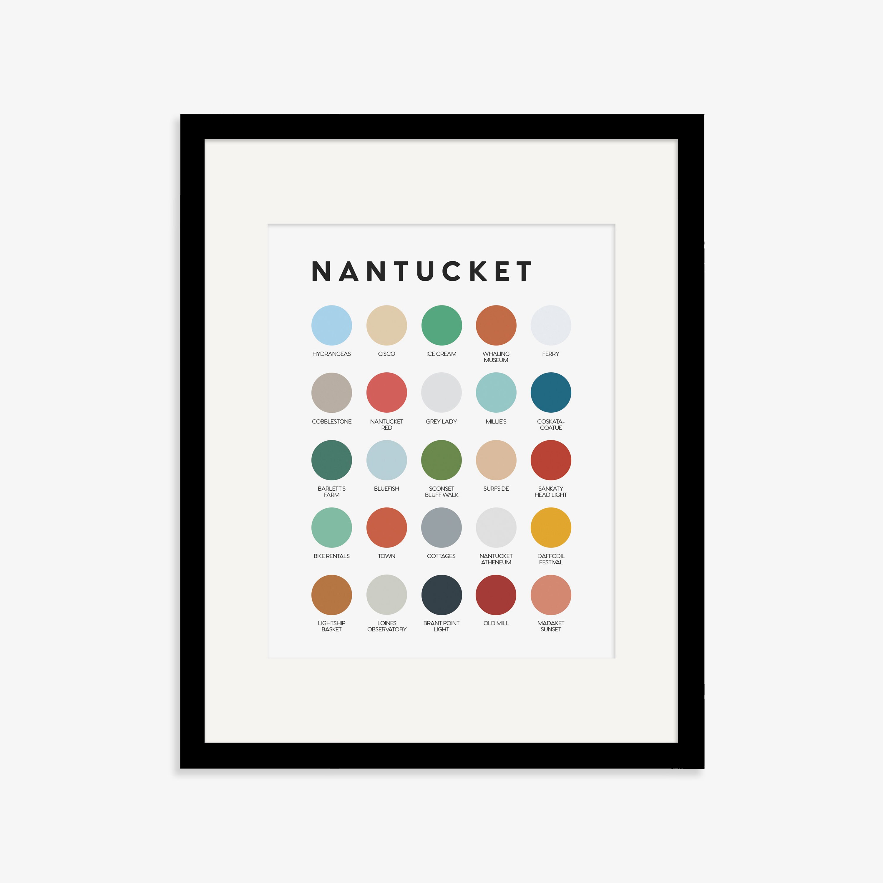 Nantucket Color Palette Print - Etsy