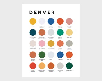Austin Color Palette Print - Etsy