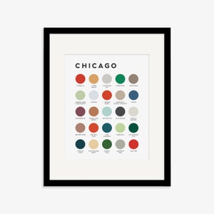 Chicago Color Palette Print - Etsy