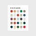 Chicago Color Palette Print - Etsy
