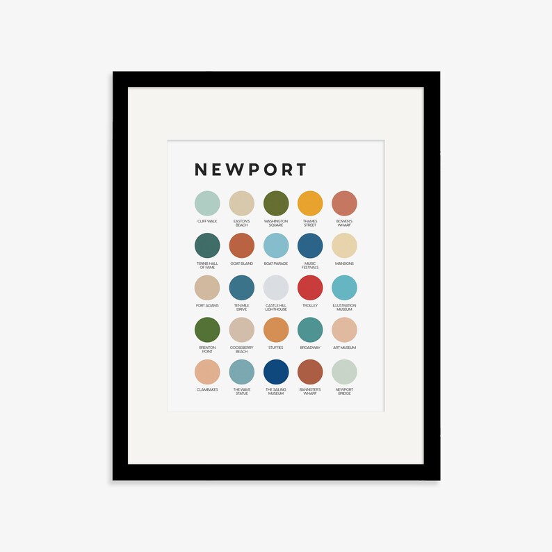 Newport Color Palette Print - Etsy