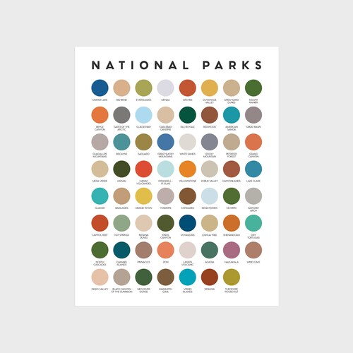 Austin Color Palette Print - Etsy