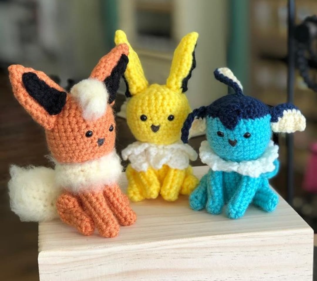 Flareon, Vaporeon, and Jolteon Crochet Patterns - Etsy