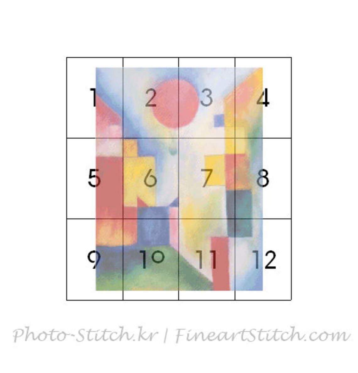 R07.red Balloon Mini, Paul Klee, Fine Art Cross Stitch Patterns, Famous ...