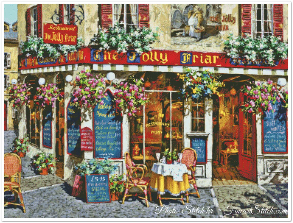 Jolly Friar, Viktor Shvaiko, Fine Art Cross Stitch Patterns, Famous ...