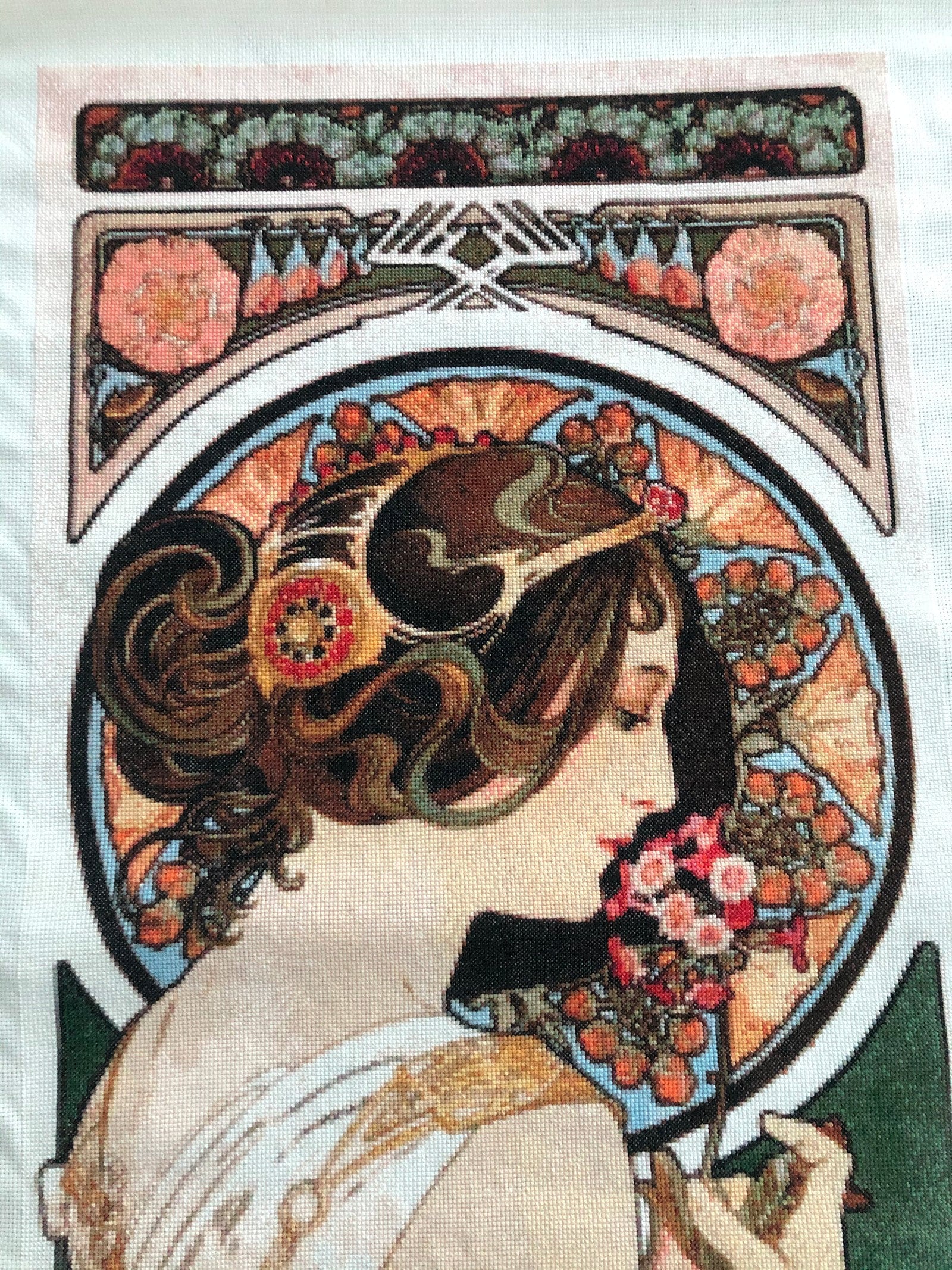 Primrose - Type B, Alphonse Mucha, Fine Art Cross Stitch Patterns ...