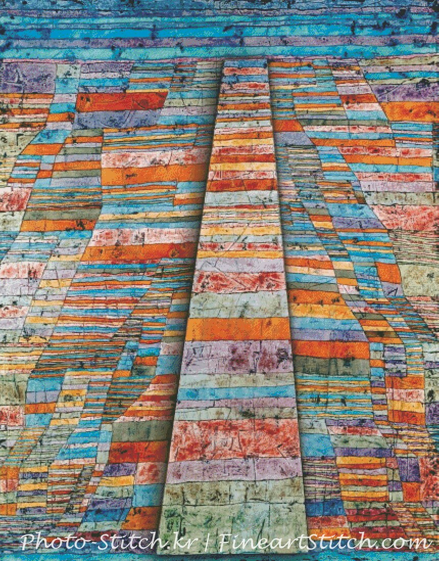 Main Road and Byways Premium, Paul Klee, Fine Art Cross Stitch Patterns ...