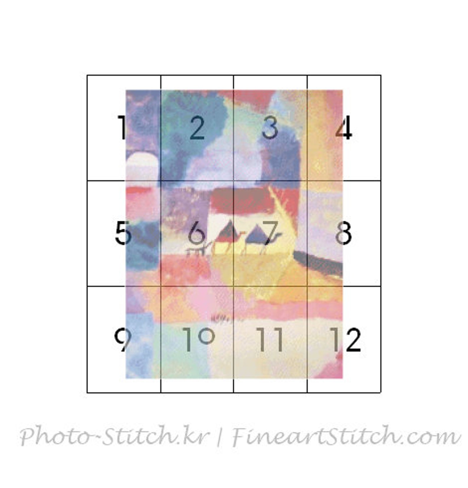R04.two Camels Mini, Paul Klee, Fine Art Cross Stitch Patterns, Famous ...